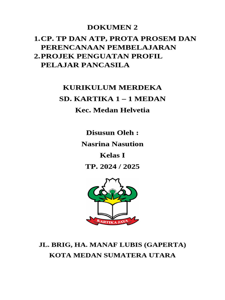 Cover SD Kartika 1 - 1 Medan | PDF