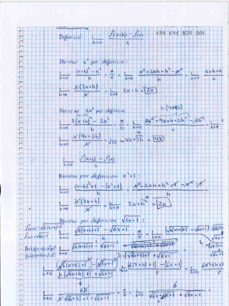 Ahmadin - 05 Resoluci N Limites Integrales Derivadas | PDF