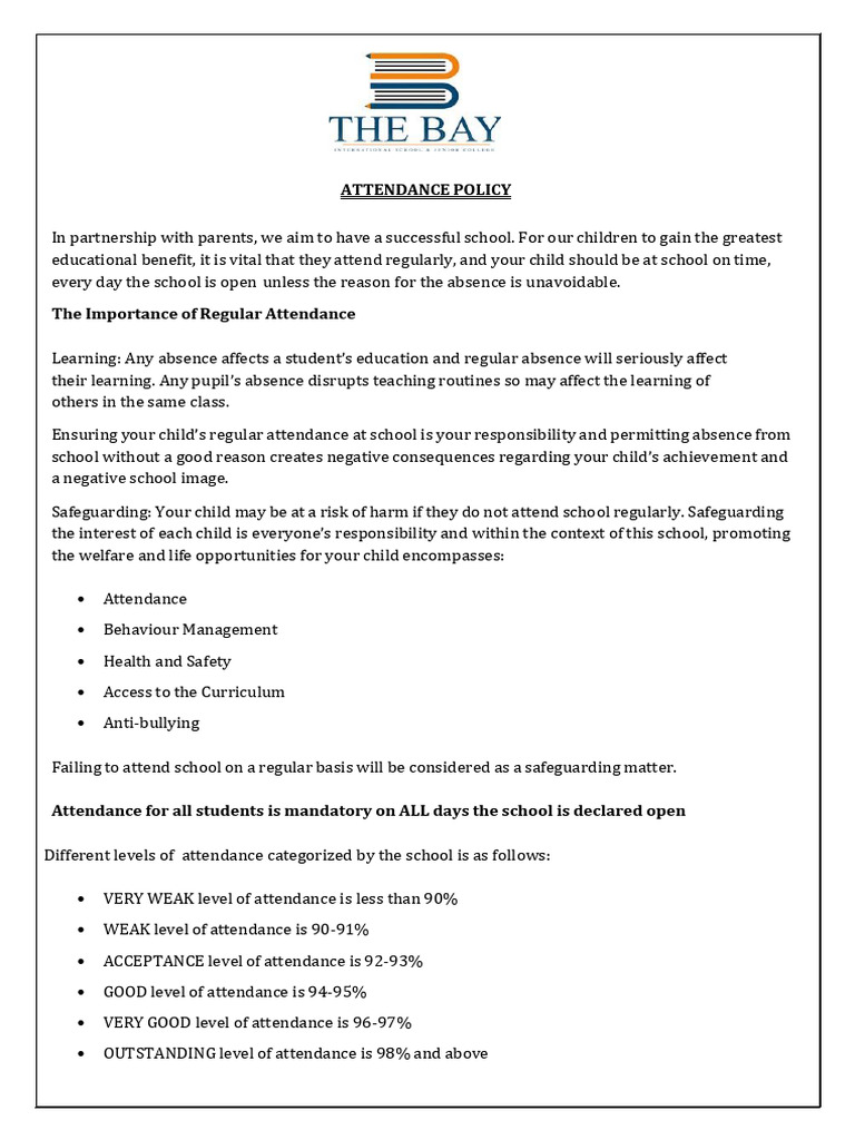 Attendance and Exam Policy - The Bay | PDF
