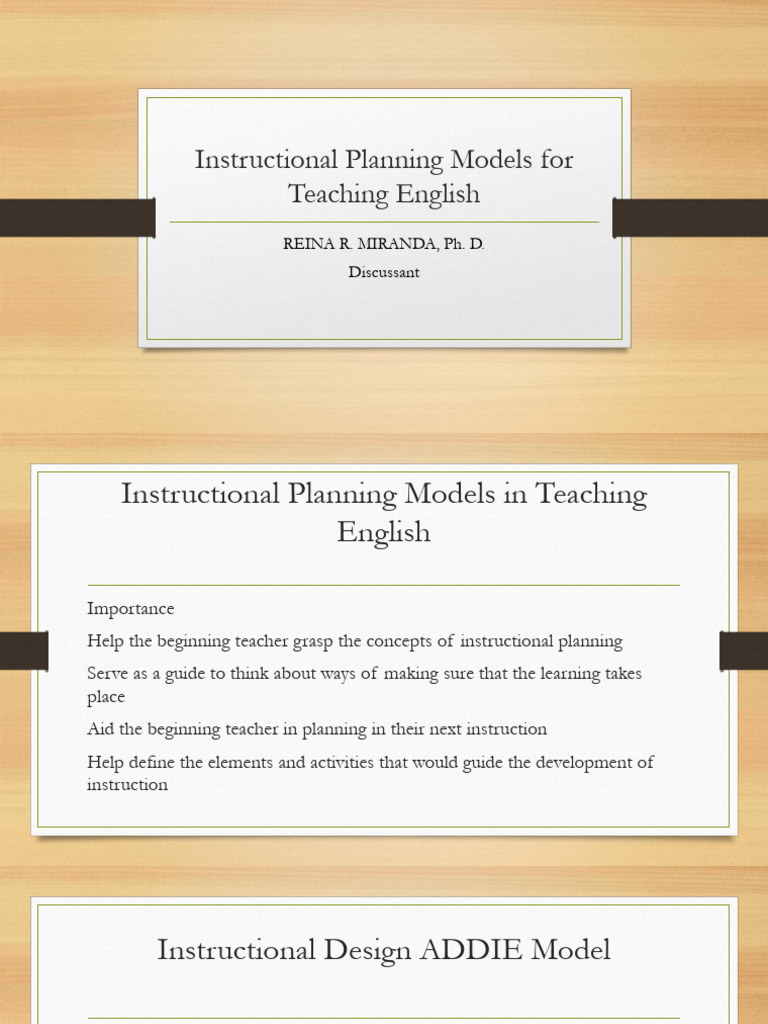 Instructional-Planning-Models-for-Teaching-English | PDF