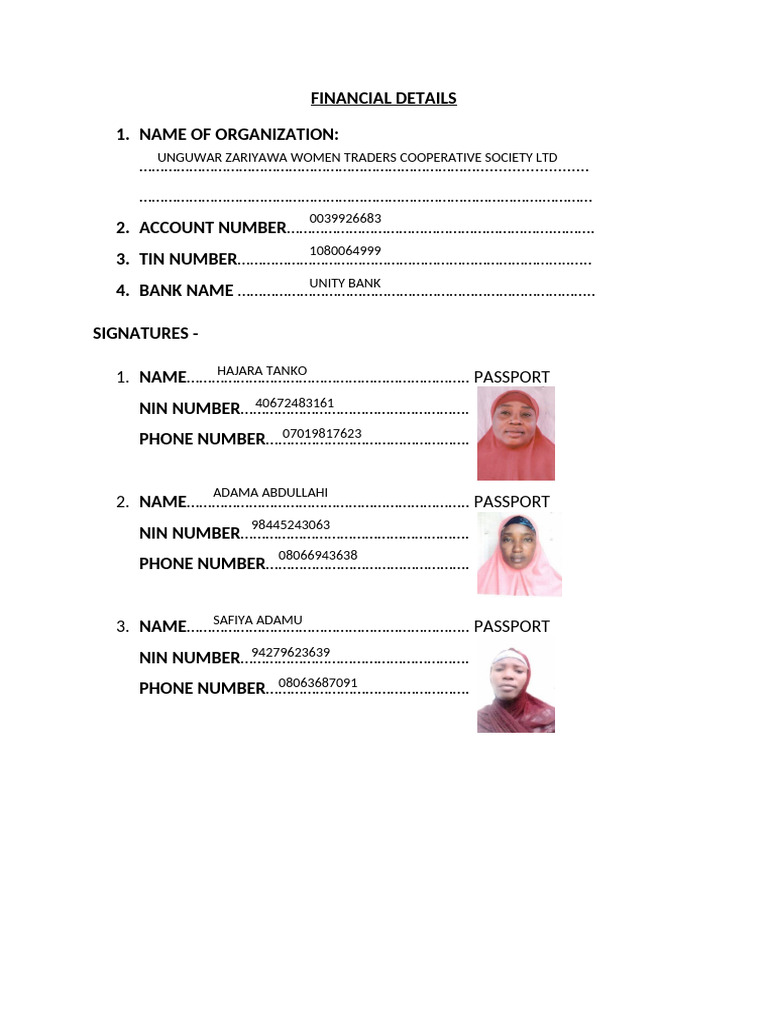 Financial Details | PDF