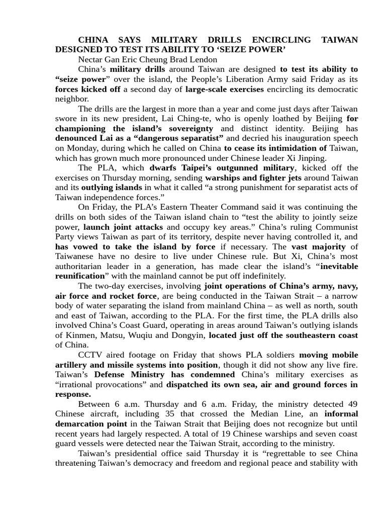 China Taiwan | PDF