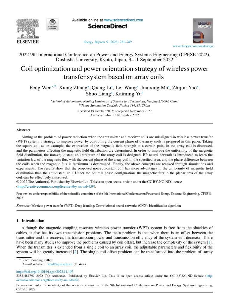 Coil Optimization and Power Orientation Strategy of Wireless Power Transfer System Based On ...