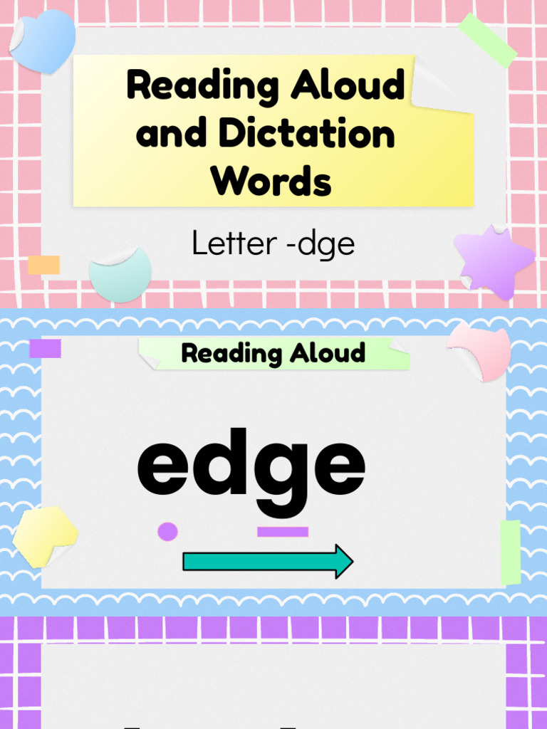 Letter - Dge Reading and Writing CVC Words 1st Grades | PDF
