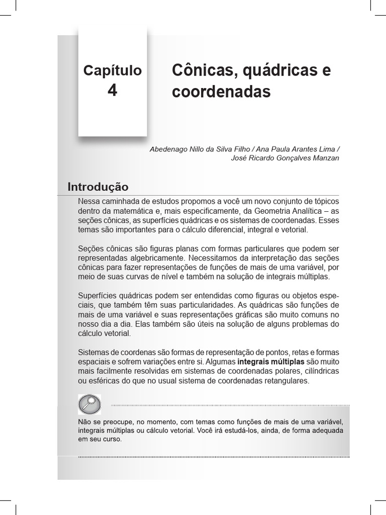 C Nicas Qu Dricas e Coordenadas | PDF