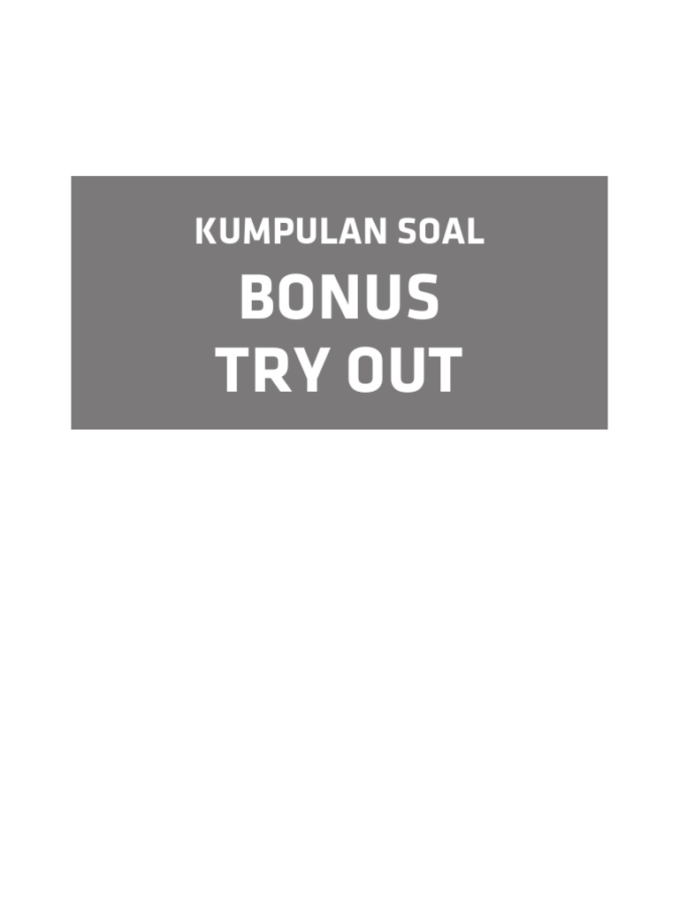 Kumpulan Soal+Pembahasan Try Out Fast SNBT 2024-1 | PDF