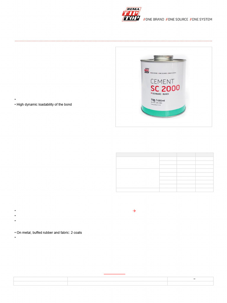 Cement SC 2000 | PDF