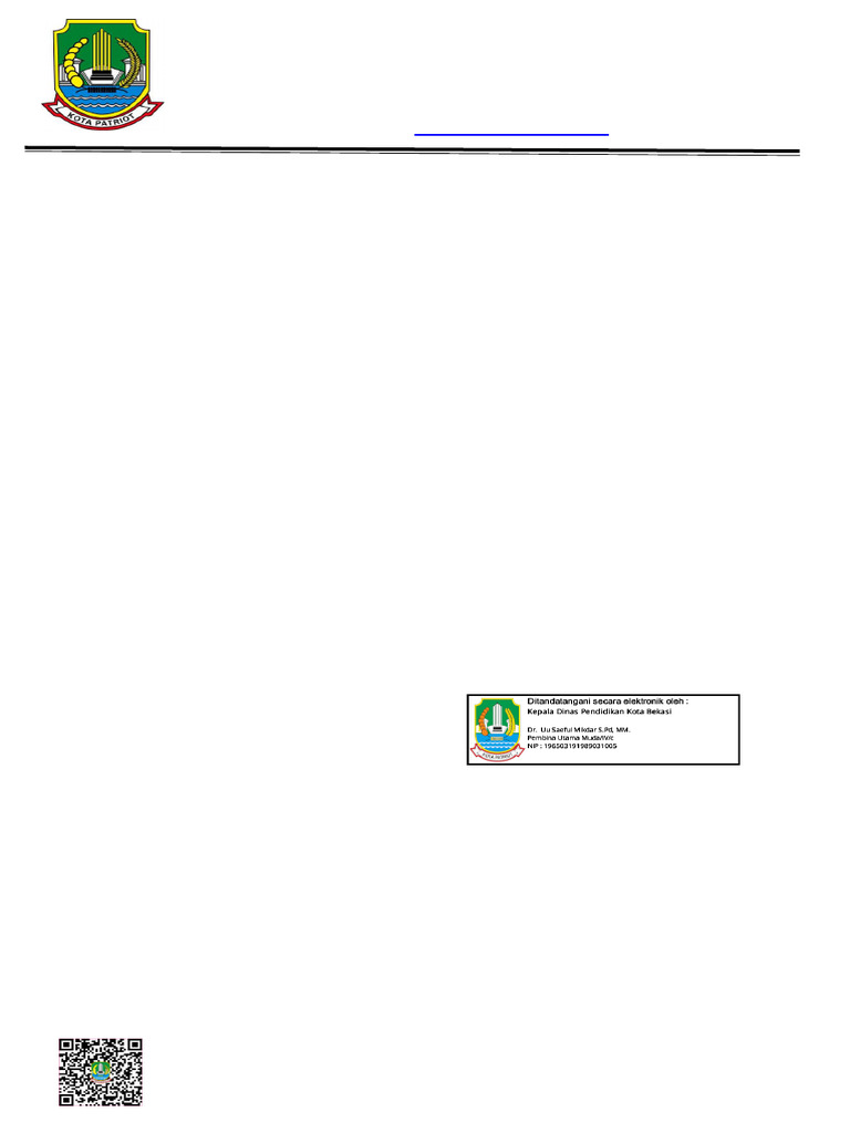 Surat Undangan Sosialisasi Permenpan RB Nomor 1 Dan Perka BKN Nomor 3 | PDF