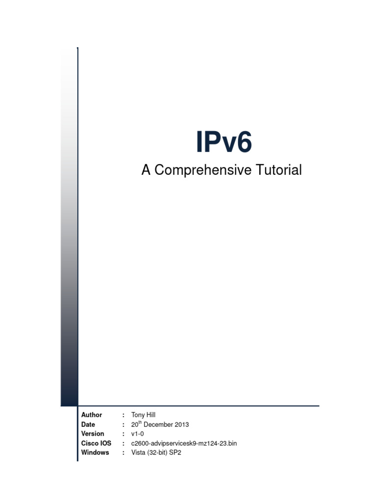 IPv6 Tutorial V1-0 | PDF