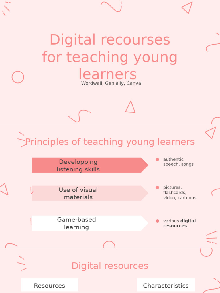 Digital Recourses For Teaching Young Learners | PDF | Applied ...