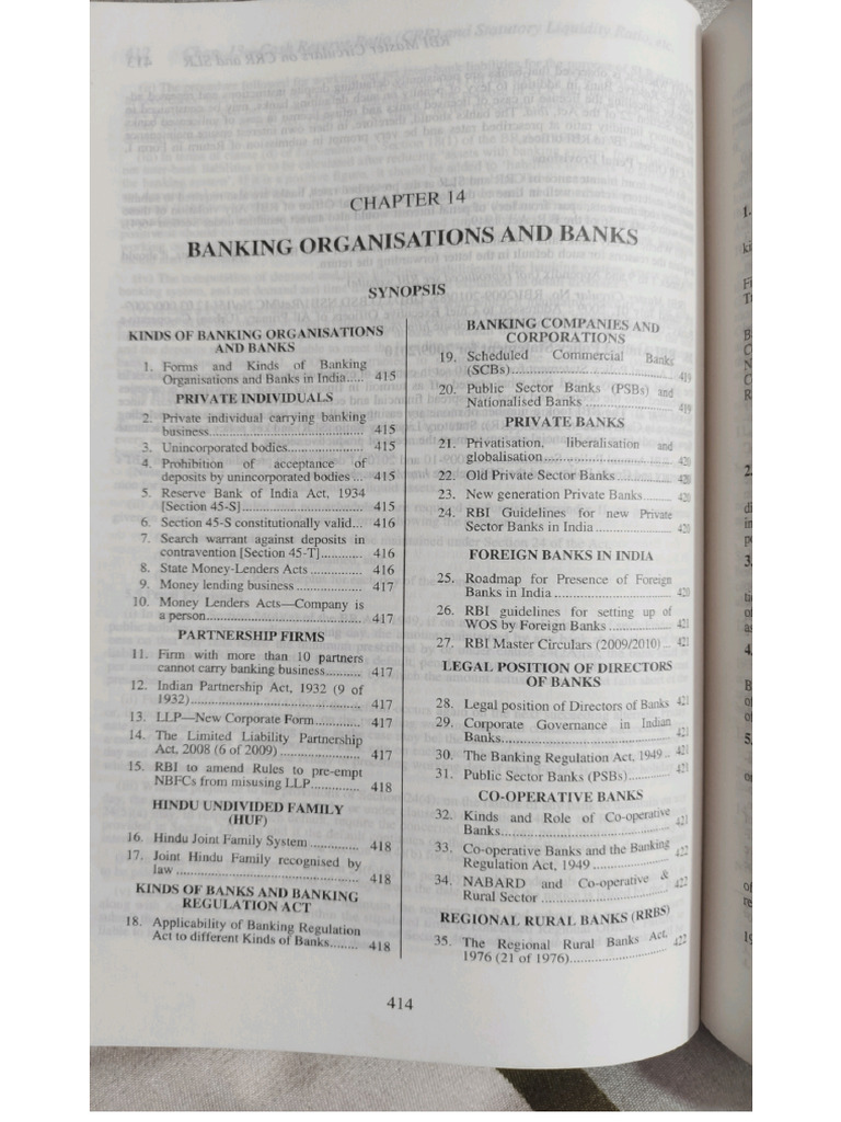 Banking Organisation and Directors | PDF