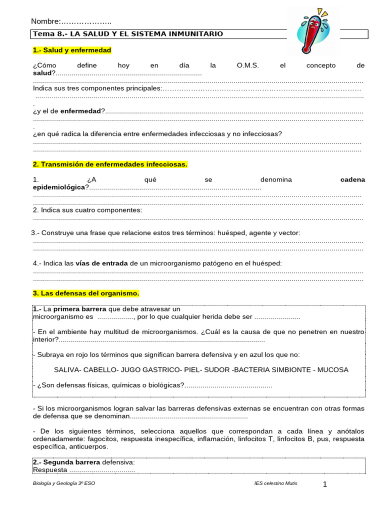 T.8 La Salud y El Sistema Inmunitario - AV | PDF