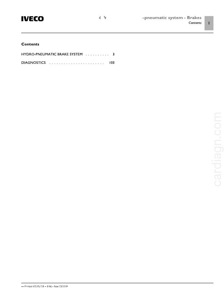 Hydro-Pneumatic Brake System | PDF