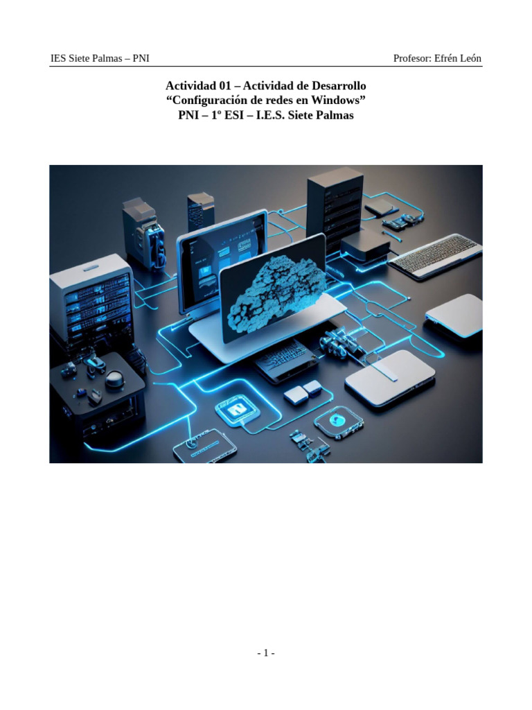 Actividad 01 - Configuracion Red en Windows Realizado | PDF