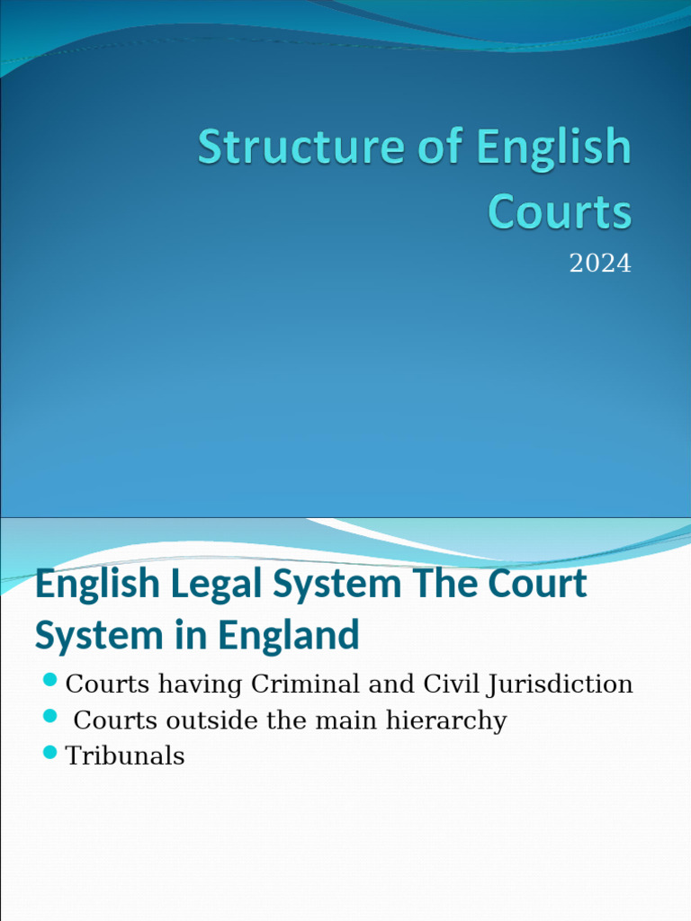 Structure of English Courts | PDF