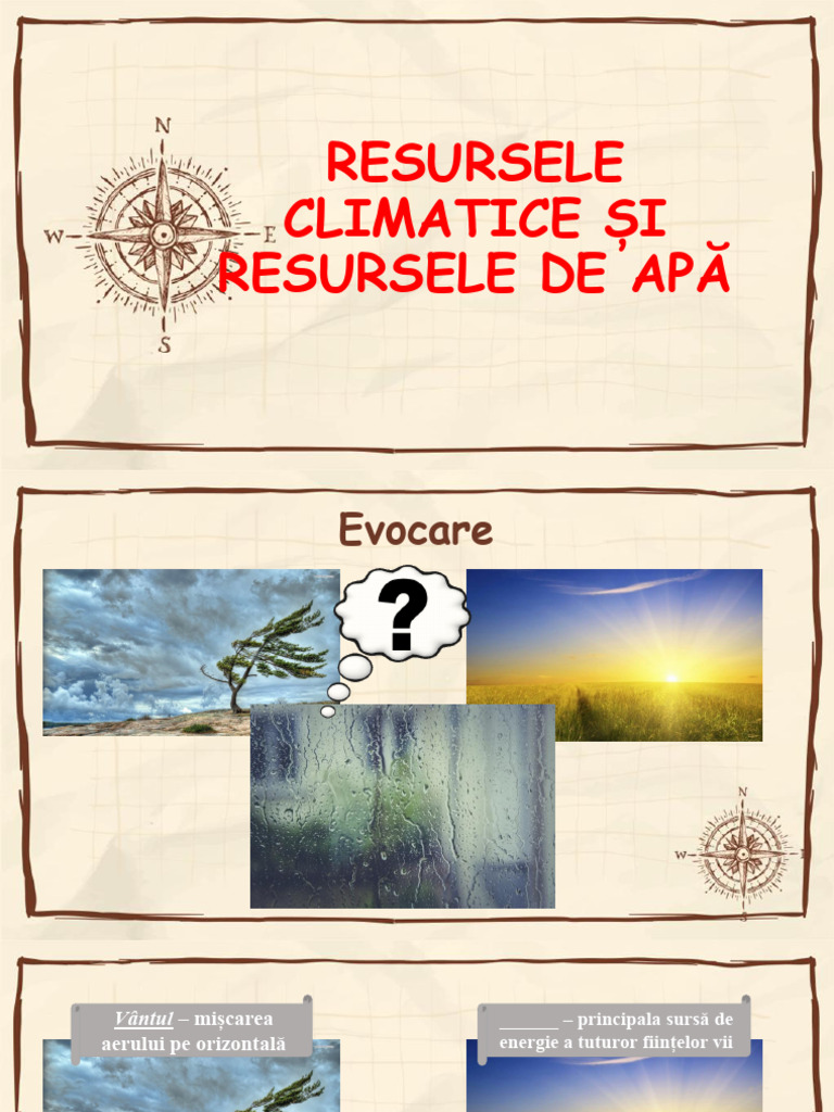 Tema 4, Resursele Climatice | PDF