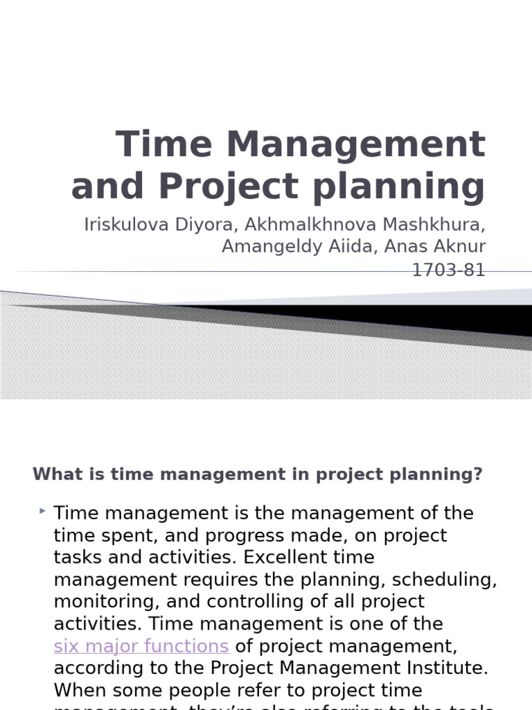 Time Management | PDF