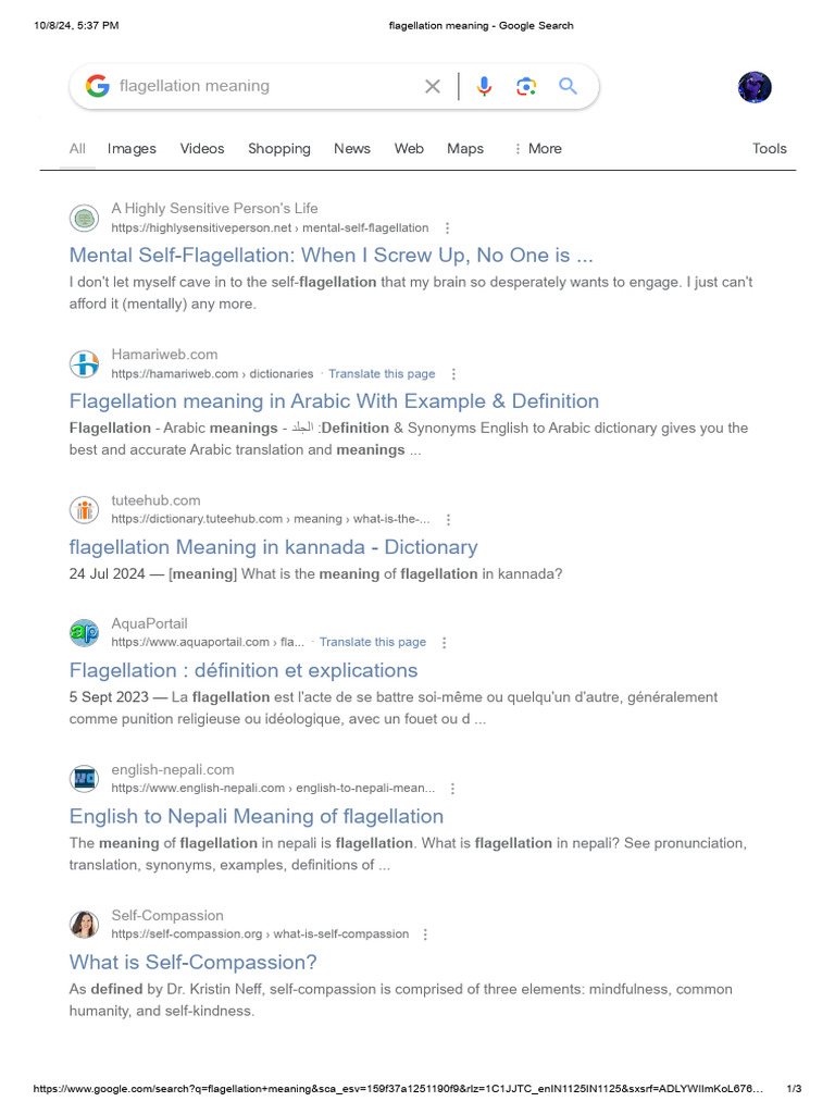 Flagellation Meaning: More Tools Images Videos Shopping News Web Maps | PDF