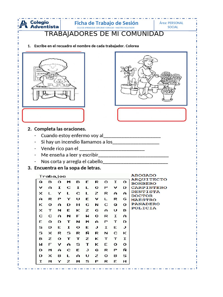 Ficha 09 - P.social - Trabajadores de Mi Comunidad | PDF