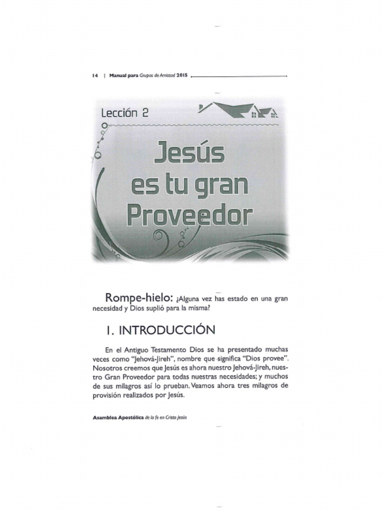 Jesús Es Tu Gran Proveedor | PDF