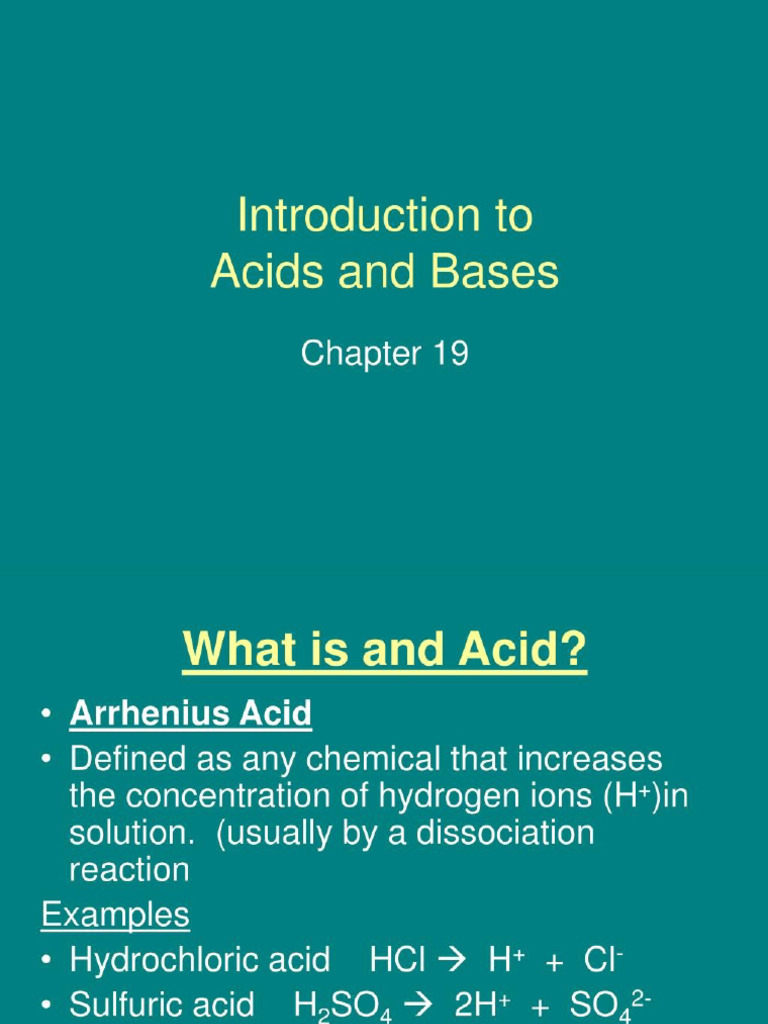 Acid Base Solution | PDF