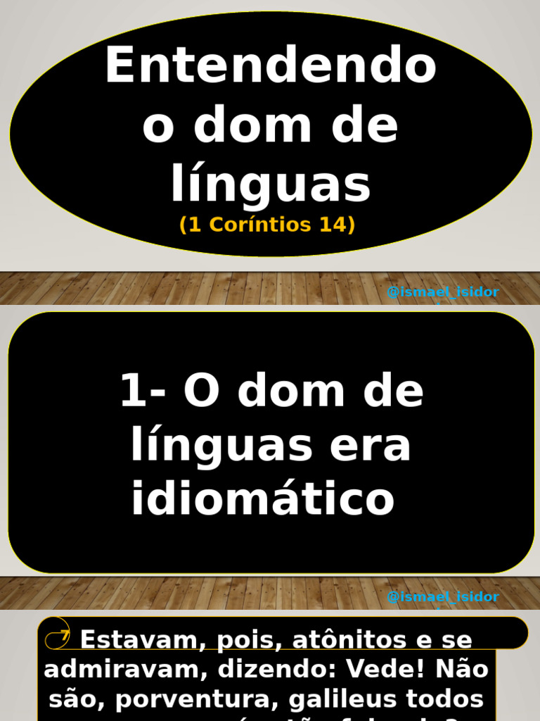 Entendendo o Dom de Línguas | PDF