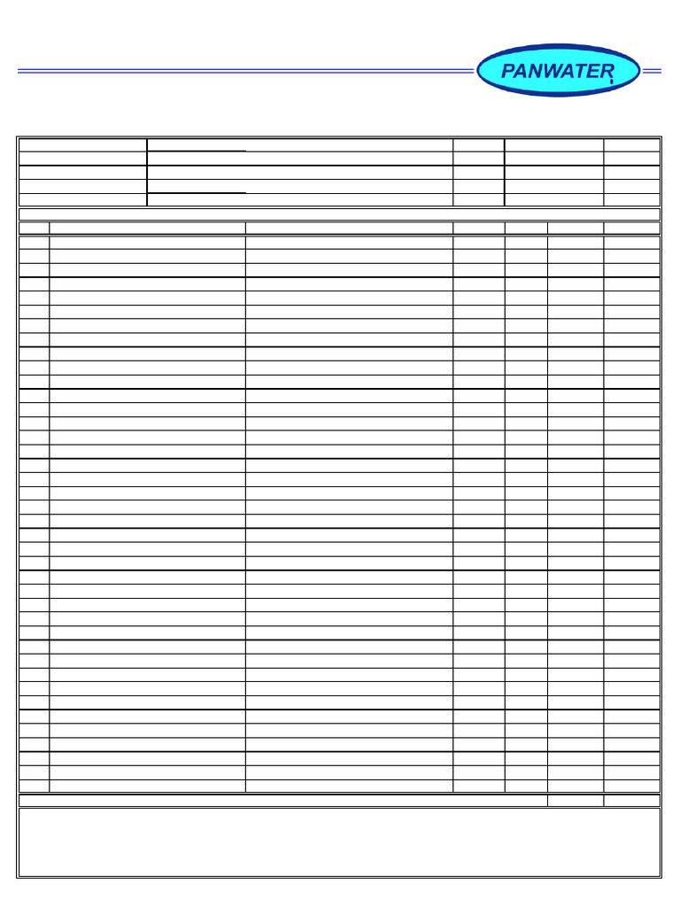 Panwater PLA For PCG 8612-FC3 | PDF