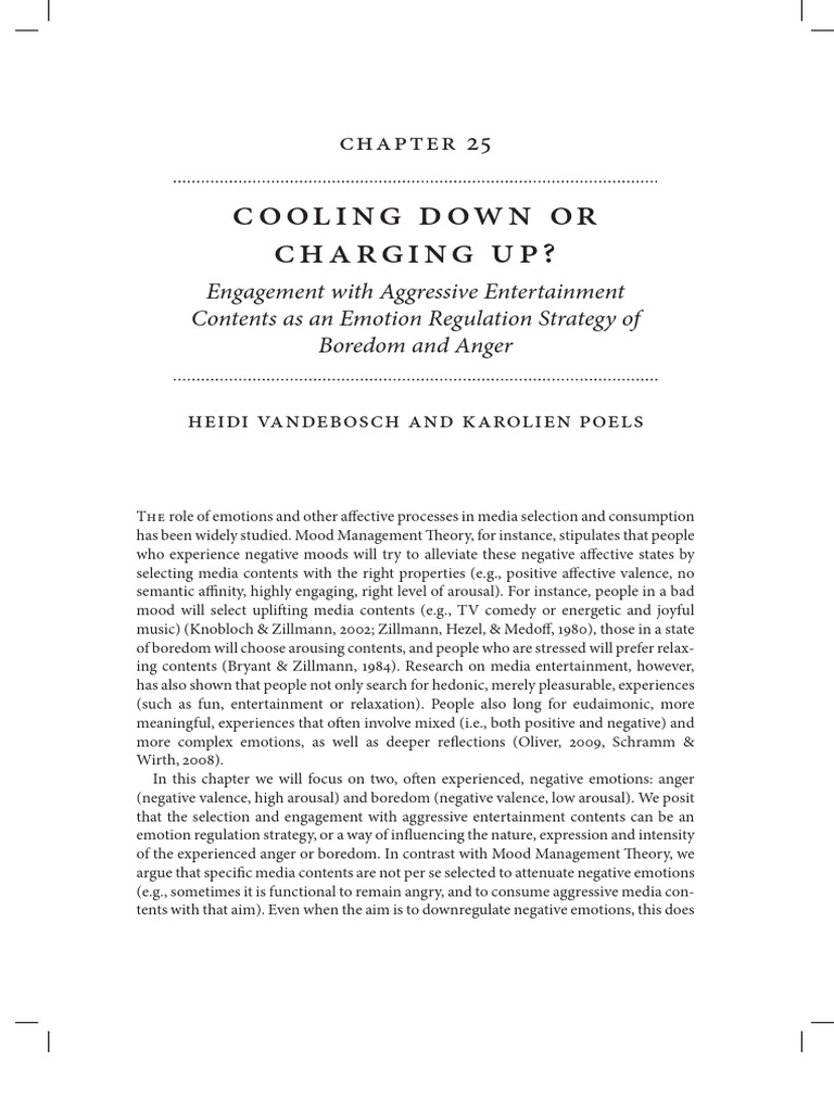 The Oxford Handbook of Entertainment Theory - (Section 3 Models On ...