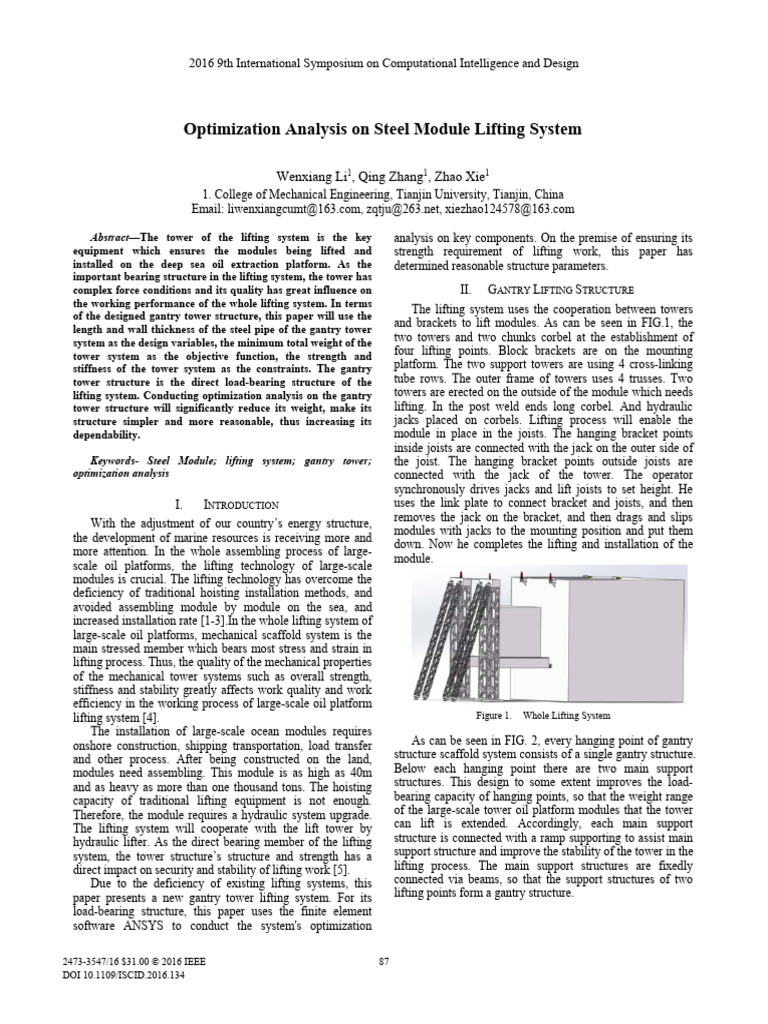 Optimization_Analysis_on_Steel_Module_Lifting_System | PDF