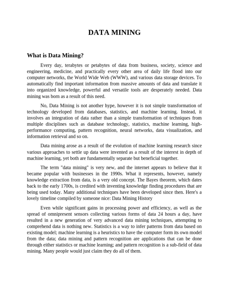 Data Mining | PDF | Data Warehouse | Statistical Classification Data Mining | PDF | Data Warehouse | Statistical Classification
