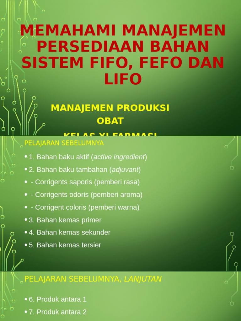 Fefo, Fifo, Lifo | PDF