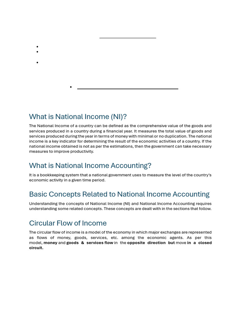 Module 2 - National Income | PDF
