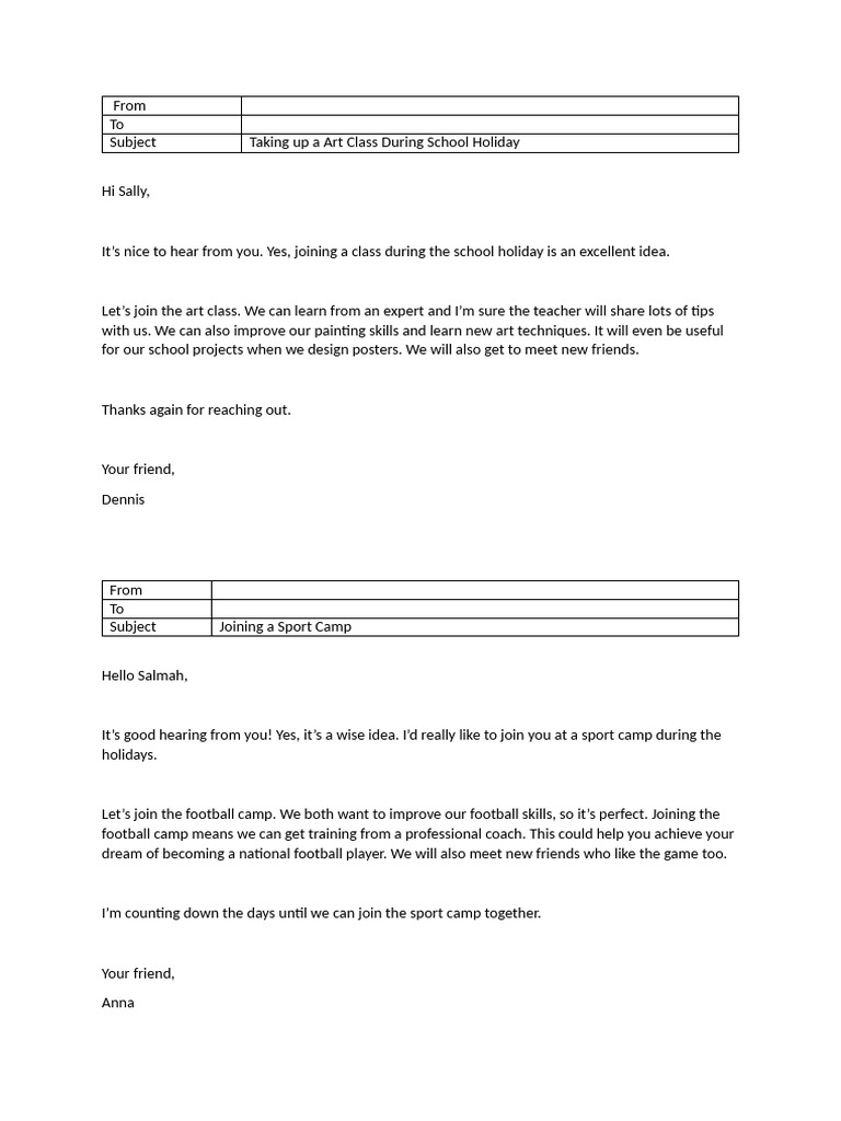 Contoh Email | PDF
