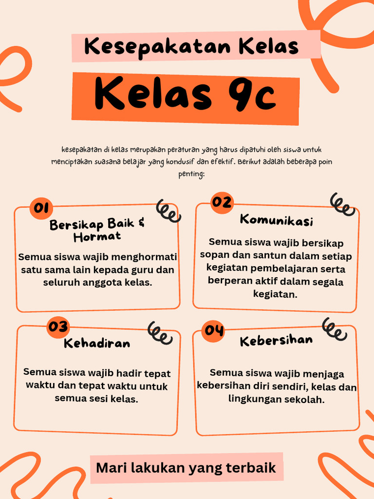 KESEPAKATAN KELAS 9C | PDF