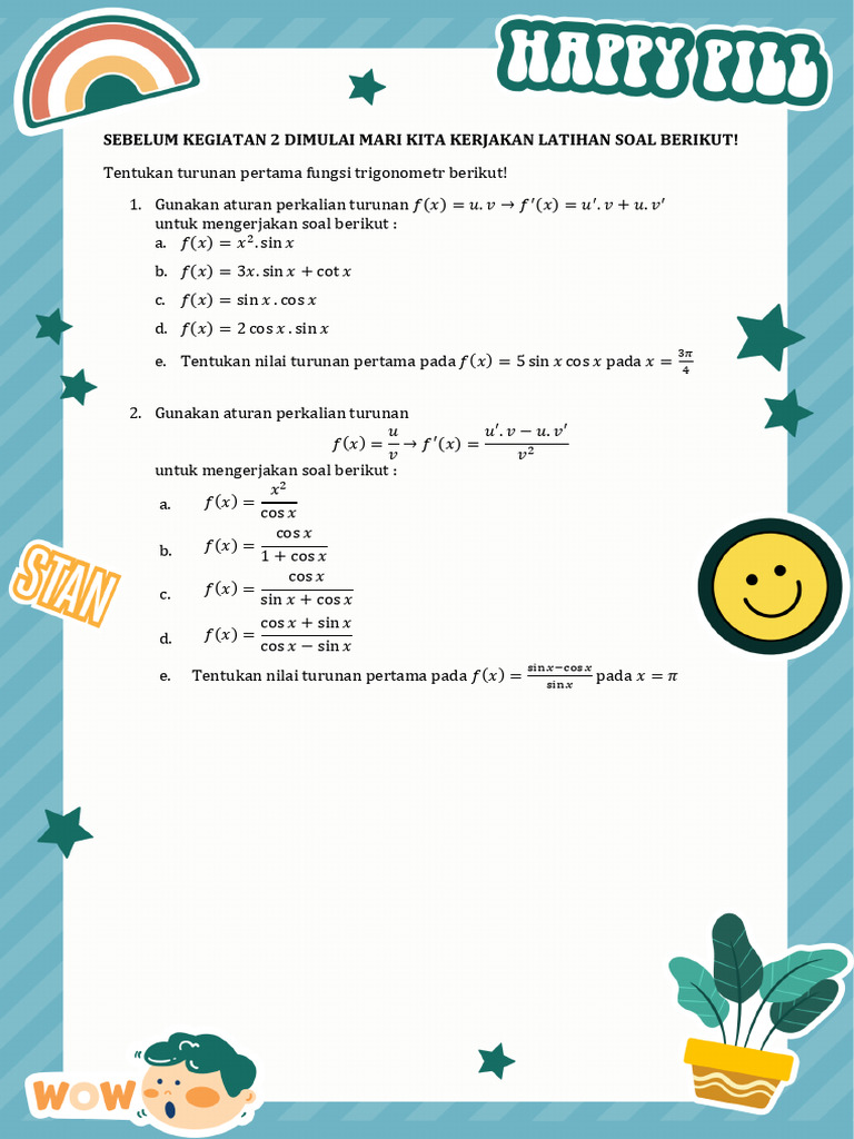 KB 2 TURUNAN TRIGONO Aturan Rantai | PDF