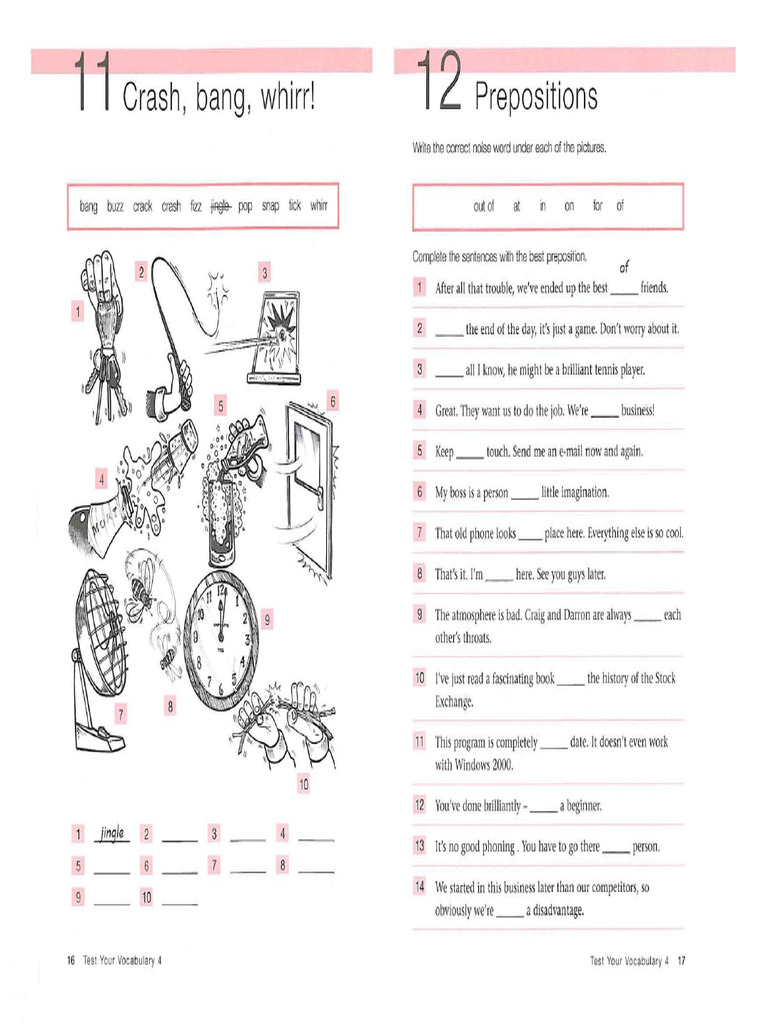 prepositions practice | PDF