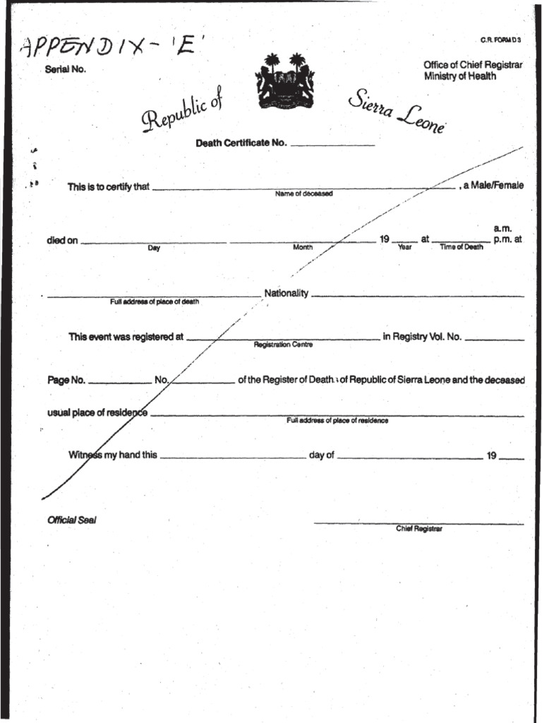 Death Certificate | PDF