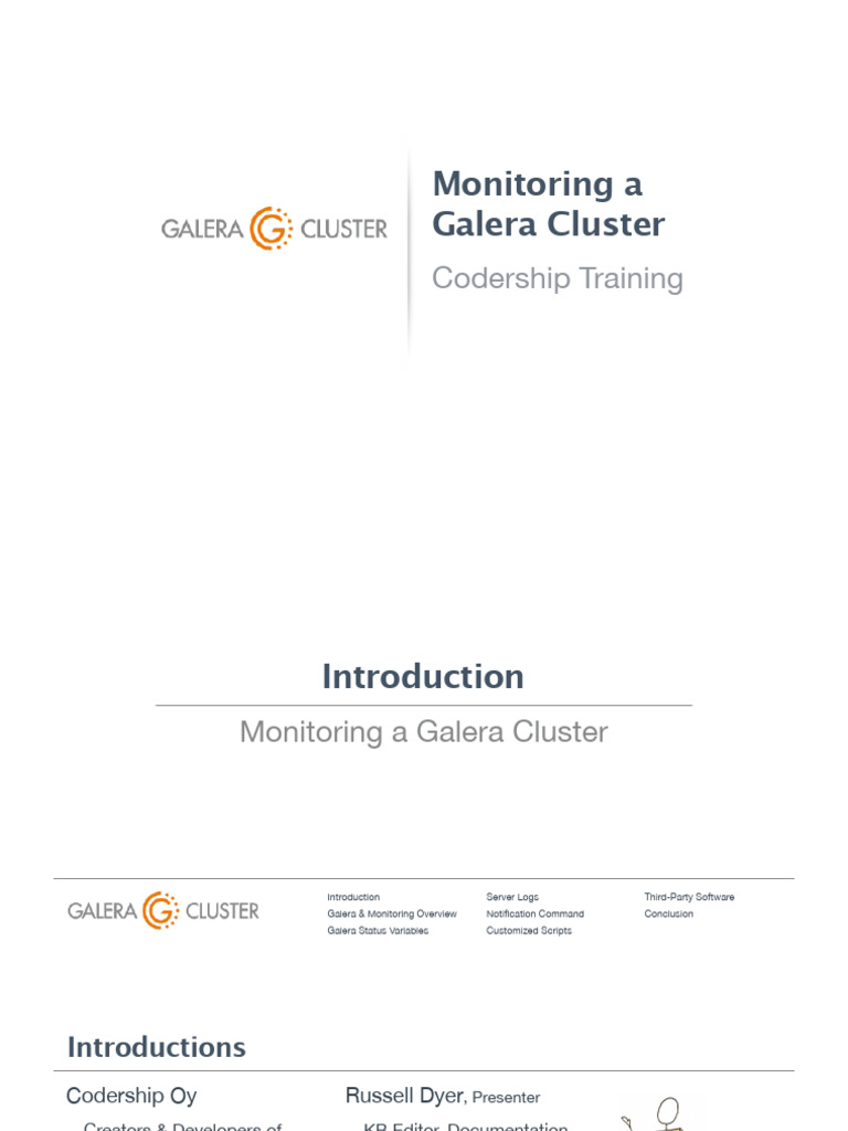 Galera Monitoring | PDF