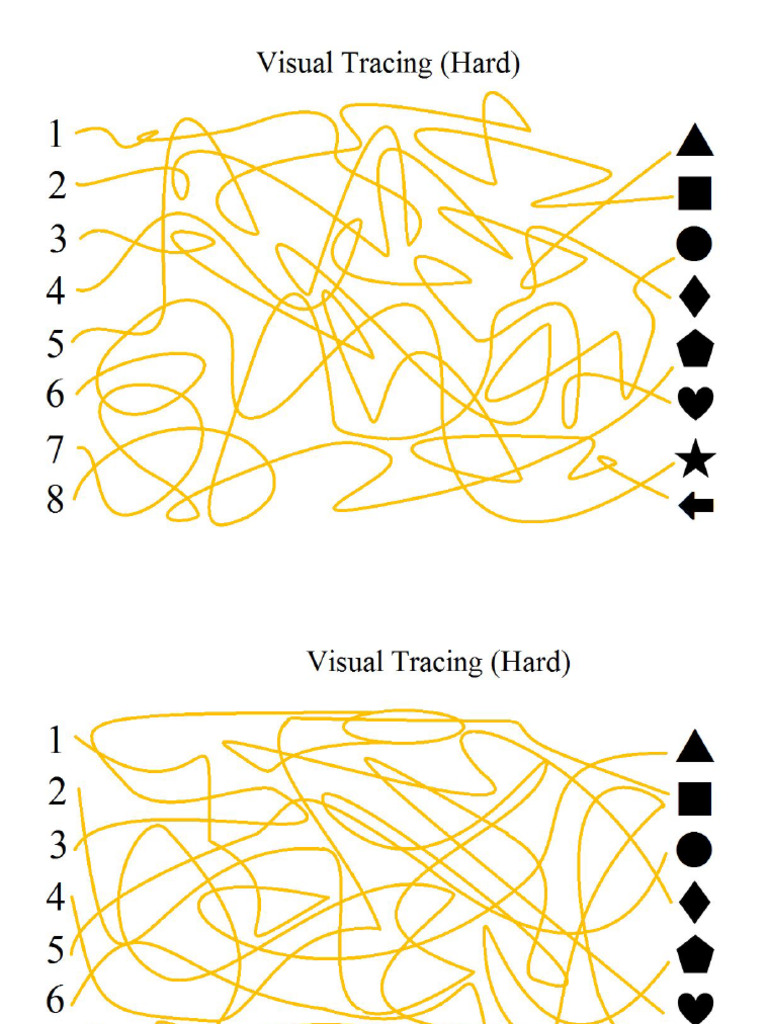 Visual Tracing Hard RED | PDF
