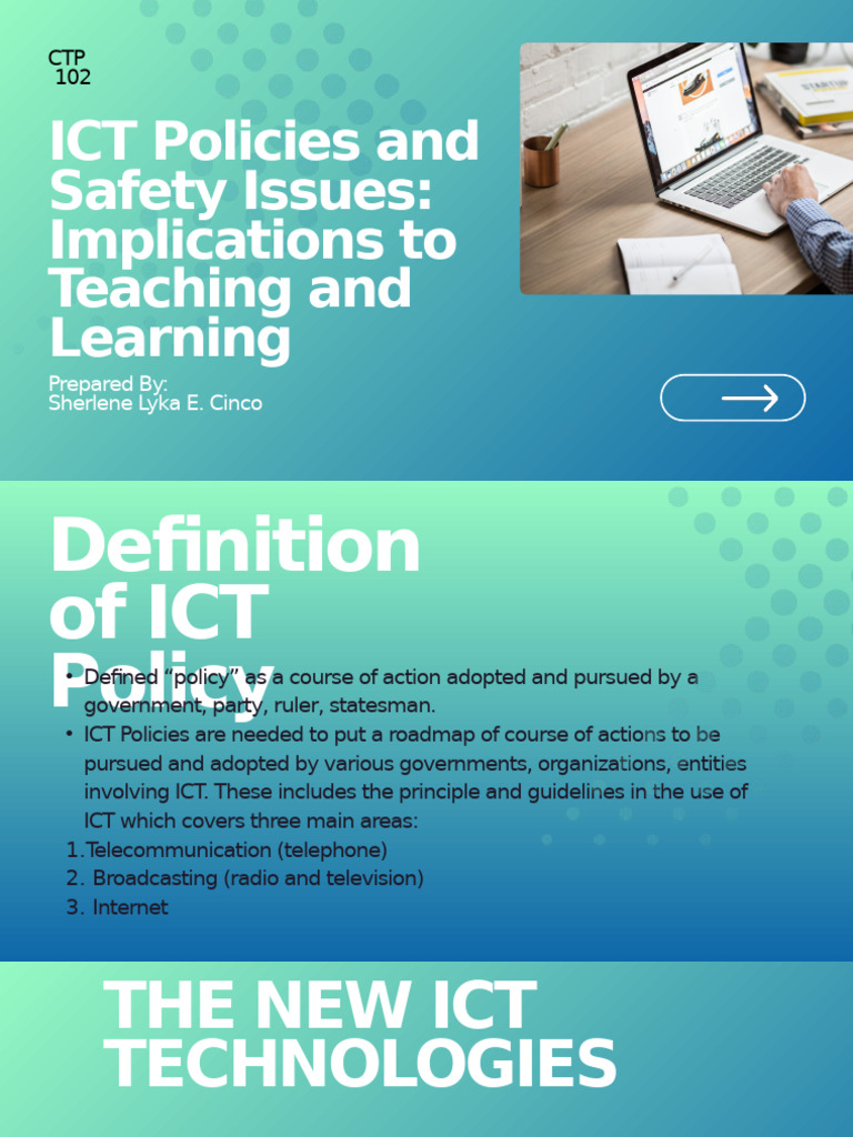 ICT Policies Safety Issues Implication To Teaching and Learning | PDF