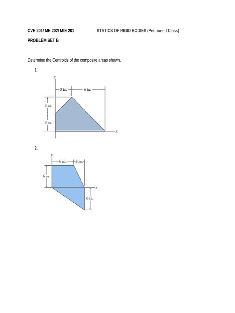 Statics PC Problem Set BC | PDF