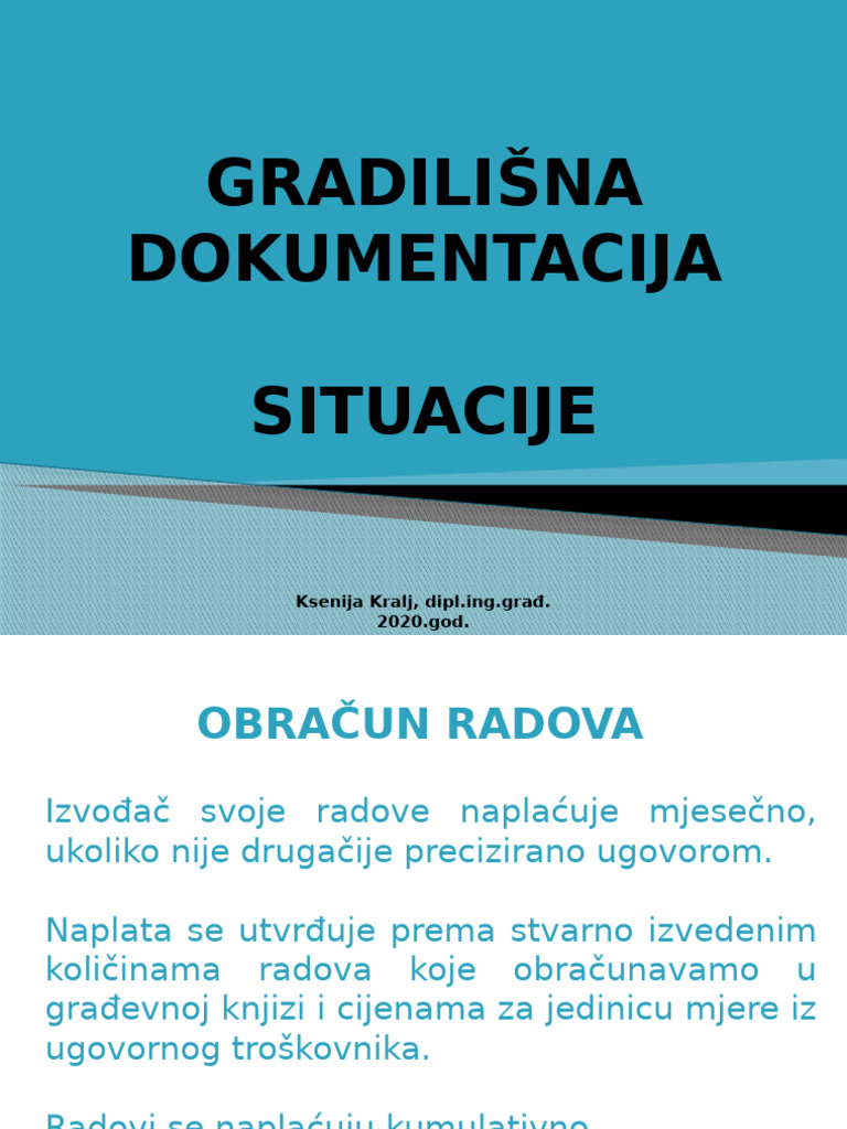 10 Gradilišna Dokumentacija Situacije | PDF
