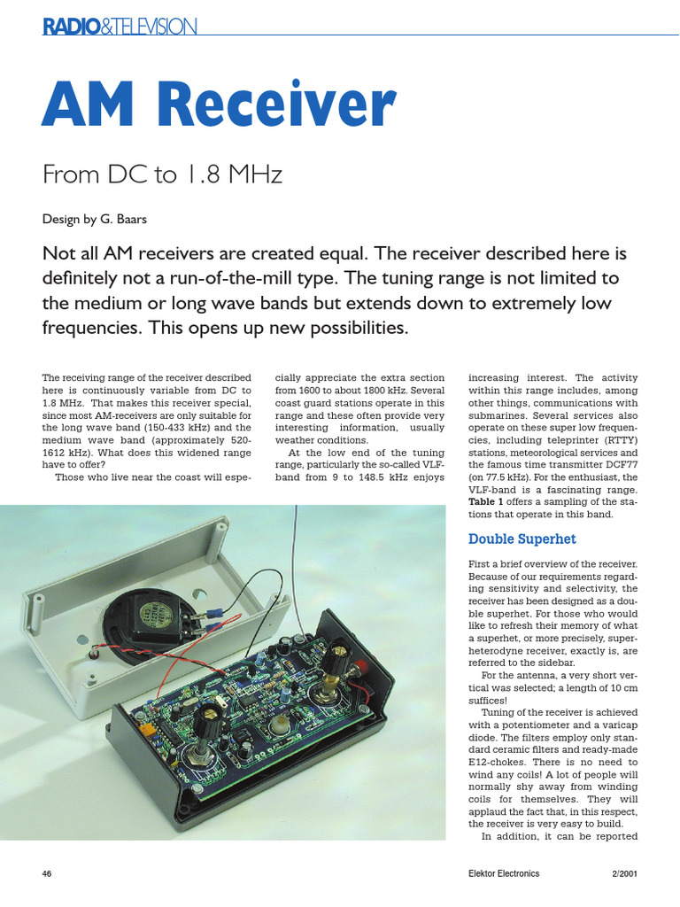 TDA1572 Super Het | PDF