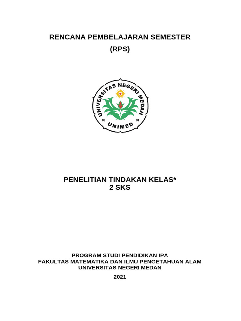 RPS Penelitian Tindakan Kelas | PDF