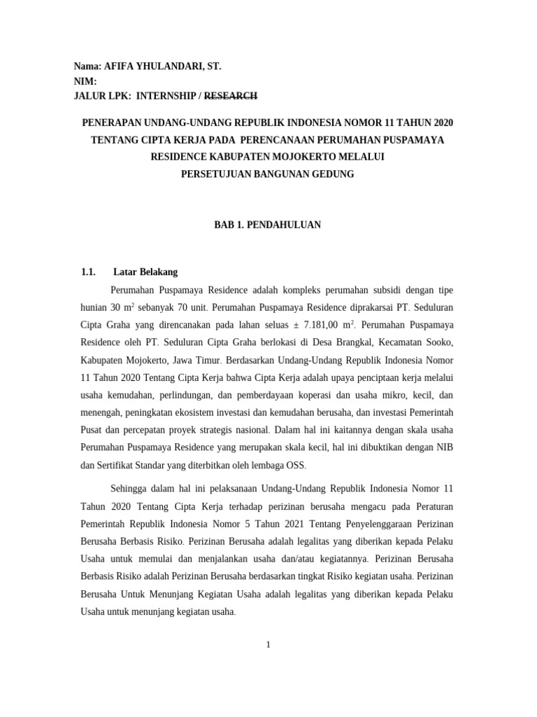 Contoh Proposal LPK | PDF