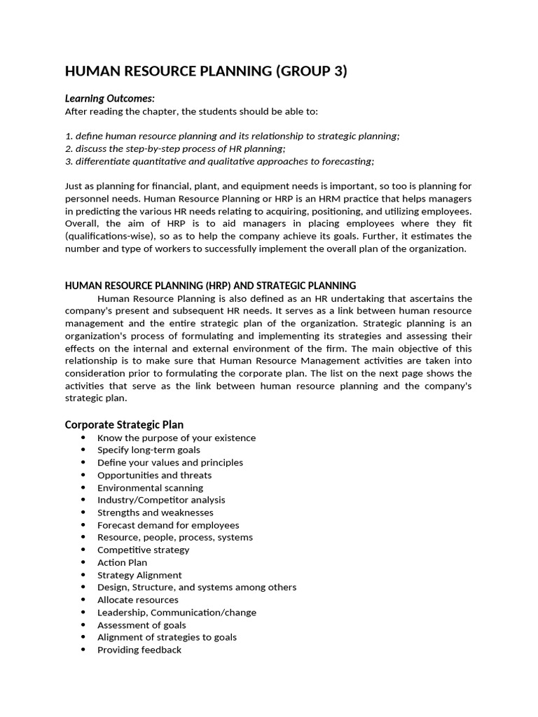 Human Resource Report | PDF