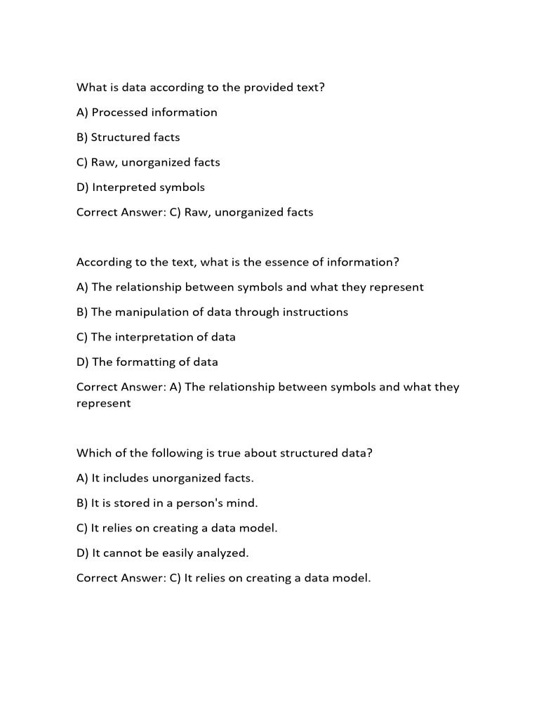 Cos 124 Possible Questions | PDF