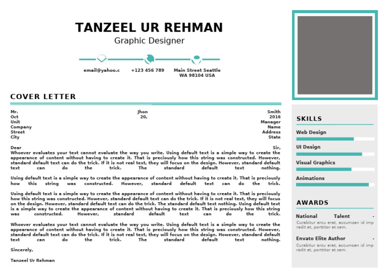 04-Cover Letter - Landscape | PDF