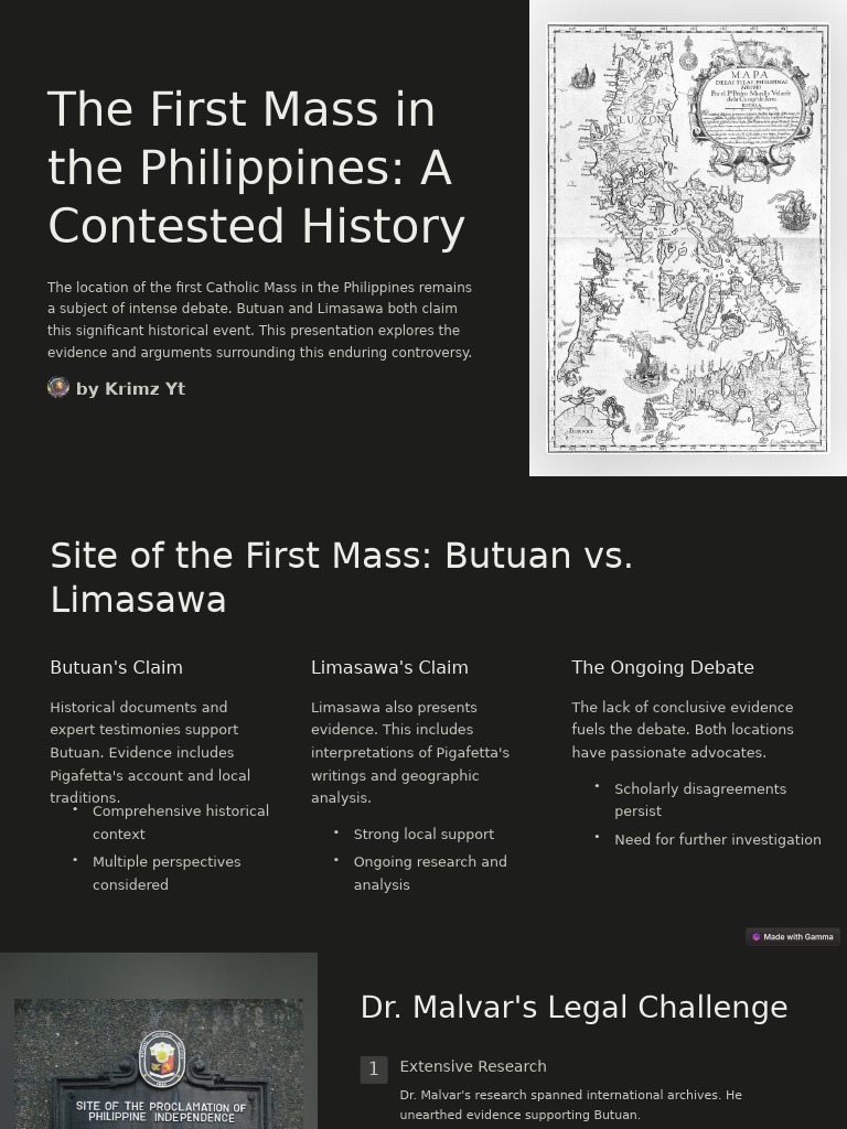 The First Mass in The Philippines A Contested Historyygyigui | PDF
