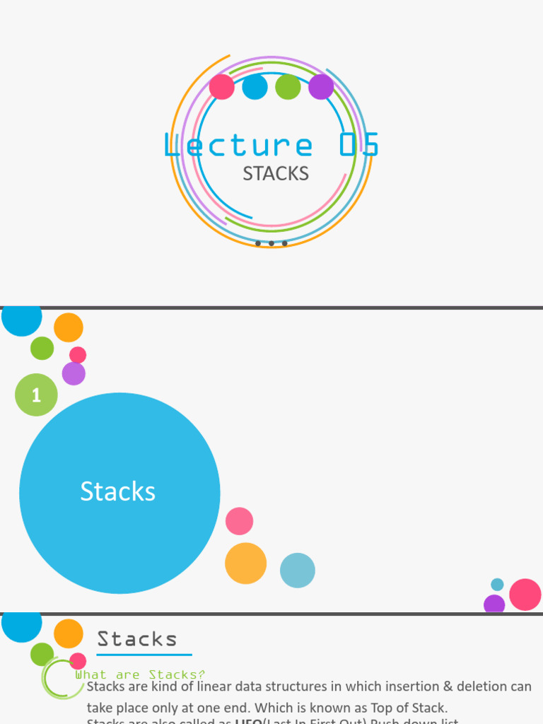 Lecture 05 Stacks | PDF